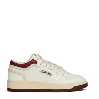 Autry Low-Top Sneaker - Med-Way Mid Syrah Marsh Leather Sneakers - Gr. 40 (EU) - in Wei&szlig; - f&uuml;r Damen