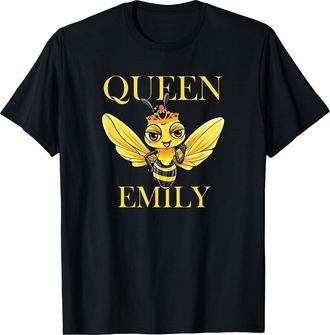 BDAZ Queen Emily Bee Honeybee Bumblebee Damen Mädchen T-Shirt