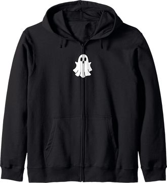 Trendy Apparel Halloween Spooky Ghost Pocket Stay Spooky Kapuzenjacke