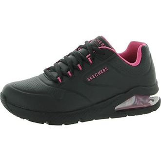 Skechers Cuir synth&eacute;tique pour Femme, Noir, 38.5 EU
