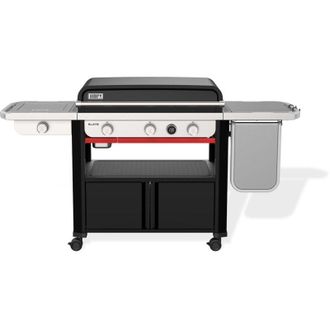 Weber Plancha Weber &agrave; Gaz Slate GPSB 76 cm Plaque Premium Avec Br&ucirc;leur Lat&eacute;ral Noir Cod. 1500247