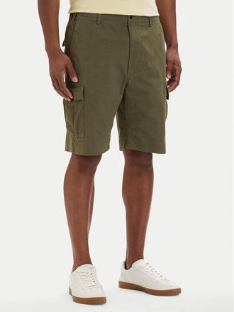 Tommy Hilfiger Stoffshorts Twill Cargo MW0MW42350 Khakifarben Relaxed Fit
