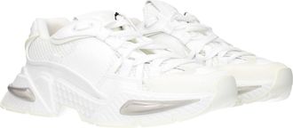 Dolce & Gabbana Leather and Mesh Athletic Sneaker - White
