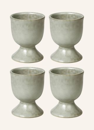 Broste Copenhagen Broste Copenhagen 4er-Set Eierbecher Nordic Marsh gruen