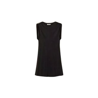Twinset Damen, Kleider, Schwarzk, LGr&ouml;&szlig;e