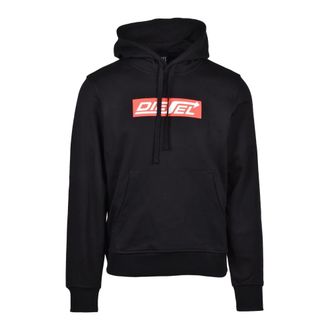 Diesel Herren, Sweatshirts & Hoodies, Schwarzk, 2XLGr&ouml;&szlig;e