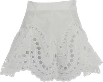 Charo Ruiz Ibiza Femme, Shorts, Blanc, Taille: 40 FR Sail Mini Skirt