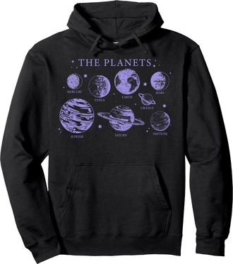 Trendy Apparel The Planets Mercury Venus Earth Mars Jupiter Pullover Hoodie