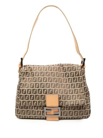 Fendi sac port&eacute; &eacute;paule Mamma Forever (2000-2010) - Marron