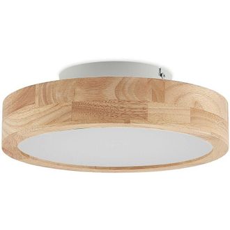 Lindby Lindby - led Plafonnier &agrave; intensit&eacute; variable Lanira en bois pour salon & salle &agrave; manger