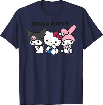 Hello Kitty Charmmy Melody Kuromi Logo Sweet Classic Friends T-Shirt