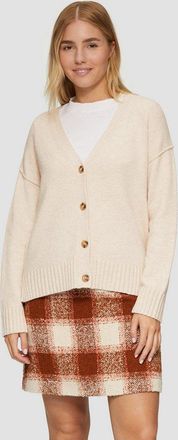 s.Oliver Cardigan Strickjacke Strickjacke mit Ziernähten und Schlitz am Saum