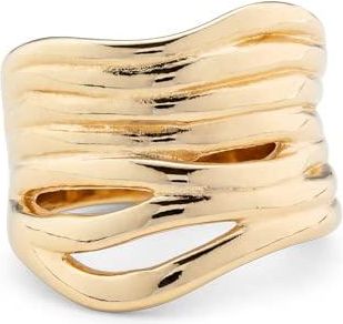 Uno De 50 Ring aus 18 Karat vergoldeter Metalllegierung