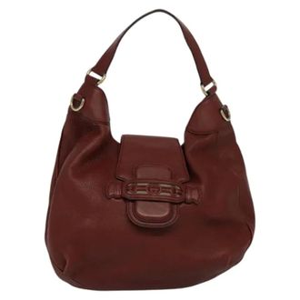 Gucci Pre-owned Cuir sacs-gucci - Femme - Pre-owned - Brun - Taille: ONE Size
