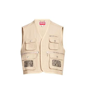 Kenzo Wattestäle ärmellose Jacke - Beige