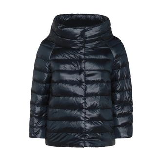 Herno Marineblaue Sofia Daunenjacke - - Jackets - Damen - Blau - 3XL
