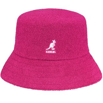 Kangol Frottee Bermuda Bucket Stoffhut Sommerhut Strandhut Sonnenhut Fischerhut Damen/Herren - Sommer Frühling-Sommer - S (54-55 cm) pink
