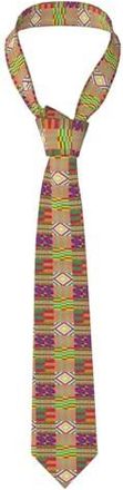 Generic Cravate Pour Homme Motifs Color&eacute;s En Tissu Kente Fine Necktie &Eacute;l&eacute;gant Cravate Pour C&eacute;l&eacute;brations &Eacute;v&eacute;nements Affaires