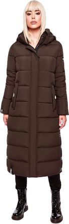 Navahoo Damen Winter Jacke Stepp Mantel B872 [B872-Isal-Dark-Choco-Gr.XXL]