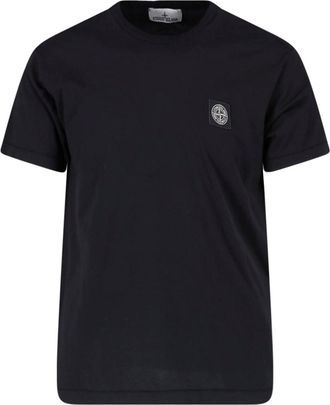 Stone Island Baumwoll-T-Shirt Mit Logo