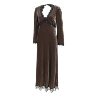 Rixo Rixo, Femme, Robes, Brun, Taille: 38 FR Maxi Robes