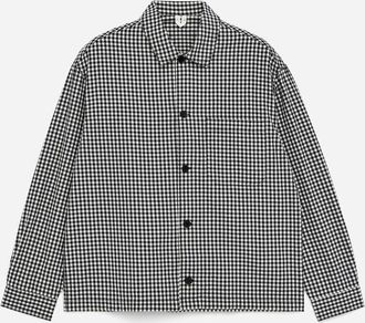 Arket Overshirt Aus Baumwolle -Blau