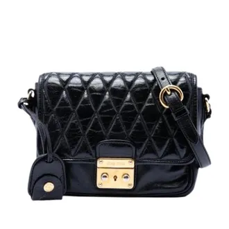 Miu Miu Pre-owned Quilted Crossbody Bag - - Pre-owned - Damen - Schwarzk - ONE SIZE