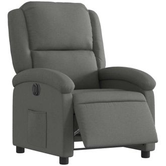 vidaXL Relaxsessel Elektrisch Dunkelgrau Stoff - Vidaxl