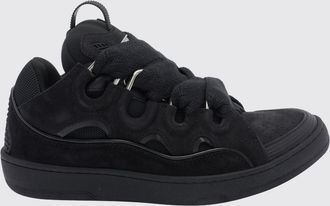 Lanvin Curb Sneakers aus Nubuk und Mesh mit gepolstertem Kn&ouml;chel