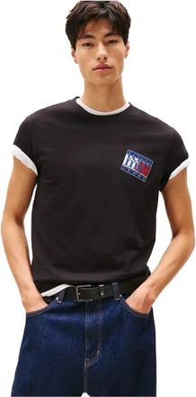 Tommy Jeans Herren, Oberteile, Schwarzk, MGr&ouml;&szlig;e