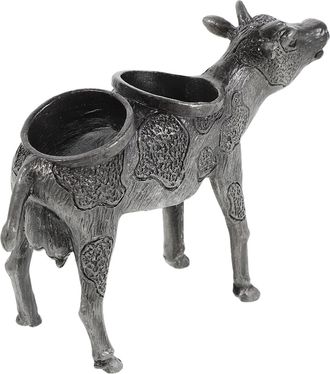 Artibetter VALICLUD Stilvoller Flaschenverschluss Organizer Kuhform aus Zinklegierung Multifunktionaler Flaschenhalter und Pr&auml;sentationsst&auml;nder f&uuml;r Arbeitsplatte