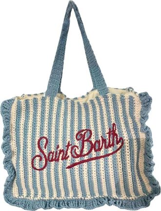 Saint Barth Femme, Sacs, Bleu, Taille: ONE Size Crochet Volant Crv0001