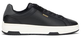 HUGO BOSS Mens Sneakers Eco-Leather Red Polyester Trainers