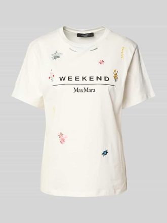 Max Mara T-Shirt mit Label-Stitching Modell OLGA
