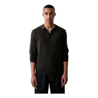 Marc O'Polo Pull &agrave; col en V - Homme - Pulls - Vert - Taille: M