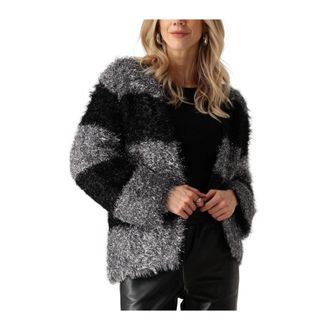 Nukus Haily Cardigan Lurex - - Knitwear - Damen - Grau - L