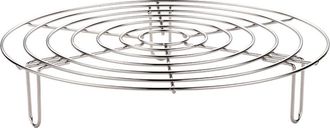 Valiclud Dampfgarer-Rack, Rundes K&uuml;hlregal aus Edelstahl zum D&auml;mpfen, Kochen Und Backen (24 cm, Silber)