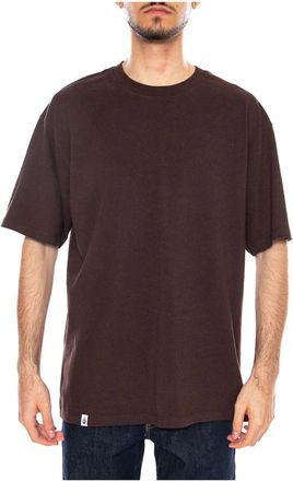 Edwin Homme, Tops, Brun, Taille: L T-Shirt Basique Oversize