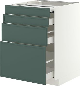 IKEA METOD / MAXIMERA Unterschr auszb Arbeitsfl/3 Schubl