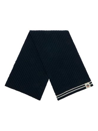 Bally &eacute;charpe en laine &agrave; rayures - Bleu