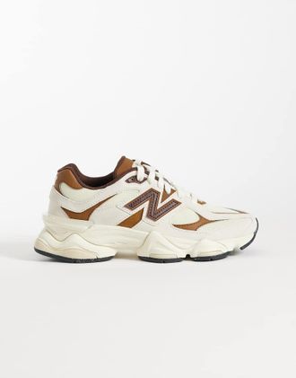 New Balance 9060 - Baskets - Blanc et marron