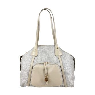 Borbonese Femme, Sacs, Beige, Taille: ONE Size Poche Shopping M
