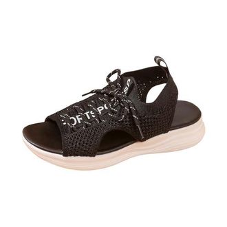 Generic Sandales Femme &eacute;t&eacute; Confortable Orthop&eacute;dique avec Bout Ouvert Chaussures Antid&eacute;rapant Respirantes Casual Sandales de Plage Leger Boho Platform Sandals,