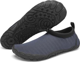 Mishansha Chaussures de Plage Homme Femme Chaussures deau Antidérapantes Séchage Rapide Chaussures de Aquatiques, Bleu 38 EU