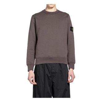 Stone Island Homme, Sweatshirts et sweats &agrave; capuche, Brun, Taille: M 6100060 Molleton de coton