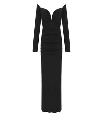 Elisabetta Franchi ROBE RED CARPET NOIRE ELISABETTA FRANCHI