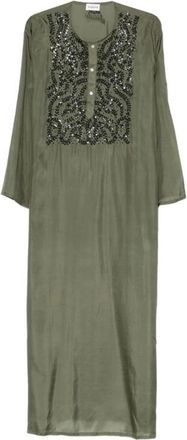 P.A.R.O.S.H. P.a.r.o.s.h., Femme, Robes, Vert, Taille: 42 FR Robes Maxi