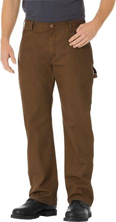 Dickies Herren Lockere Passform, Gerades Bein, Carpenter Duck Jeans Arbeitshose, Holz, 32W / 34L