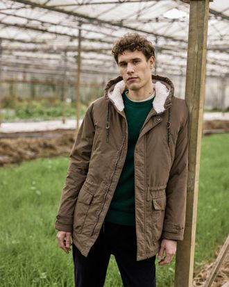 Faguo Parka imperm&eacute;able marron
