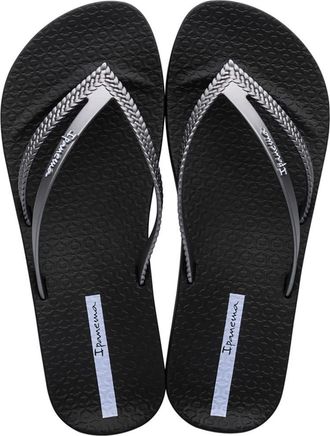 Ipanema Lpanema Bossa Soft V Fem Damen-Flip-Flops, Schwarz, 39/40 EU